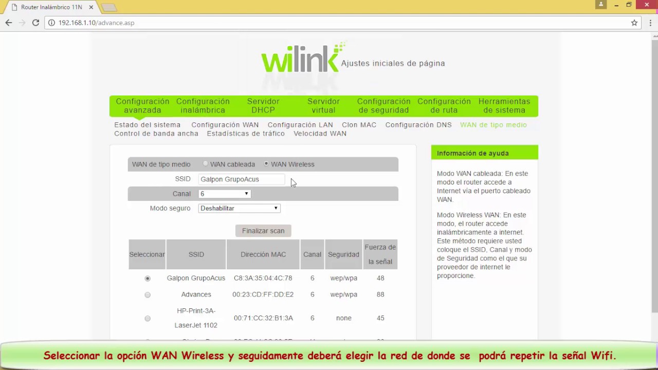 Wiilink: Configuración de Routers como repetidor de señal Wifi. - YouTube