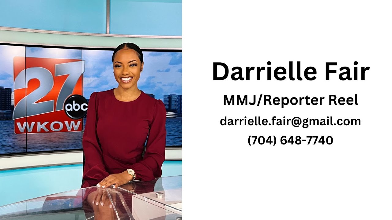 Darrielle Fair Reporter Reel 2024 - YouTube