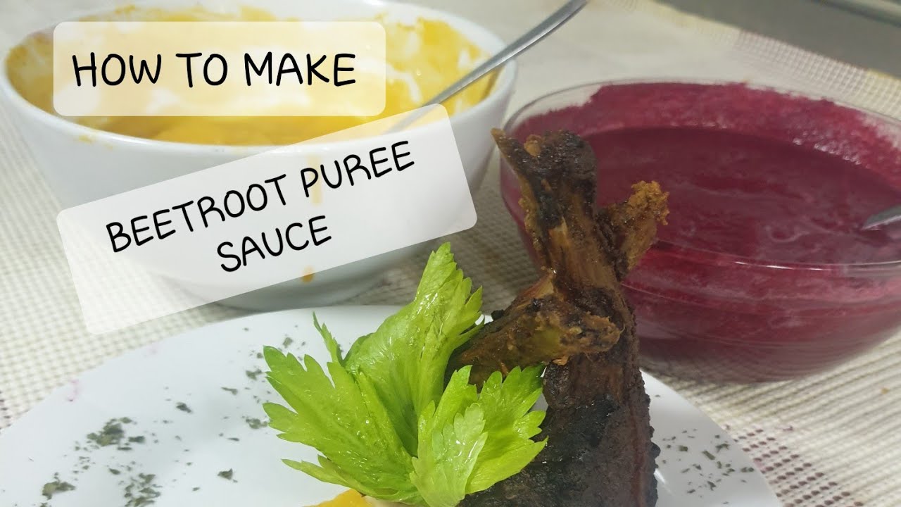 How to make beetroot puree sauce - YouTube