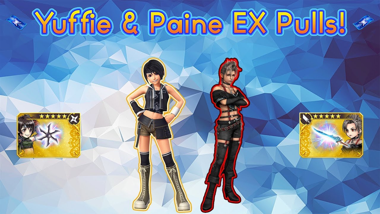 Making It Splash With EXs! (Yuffie & Paine EX Banner) | Dissidia Final ...