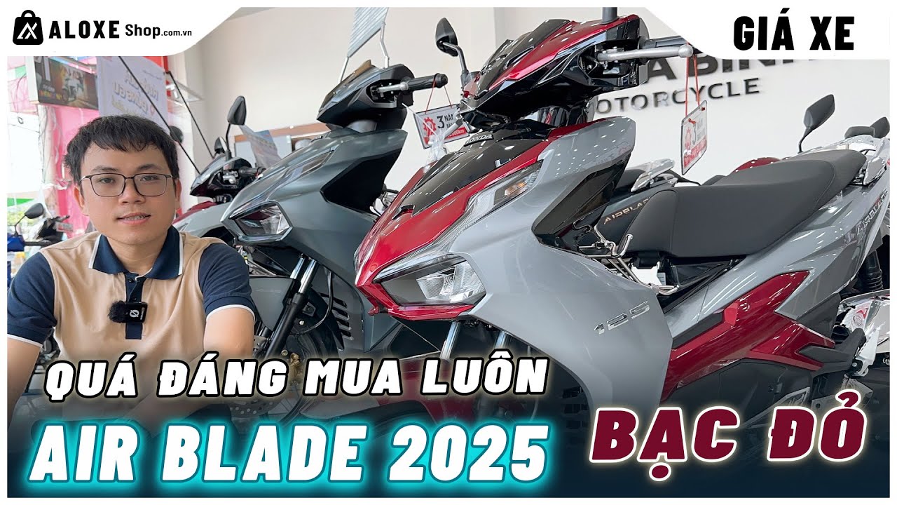 Honda Air Blade 125/160 2025 Đáng Mua Nhất | Air Blade 125 Bạc Đỏ Đen ...