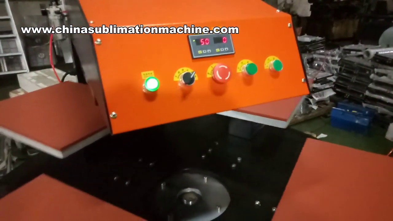 automatic heat transfer label printing machine, four stations heat ...