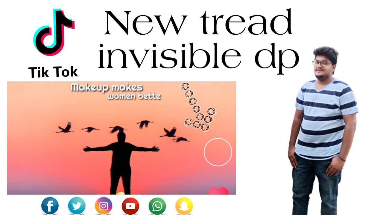 How to make invisible dp in tik tok #newtread#2020 - YouTube