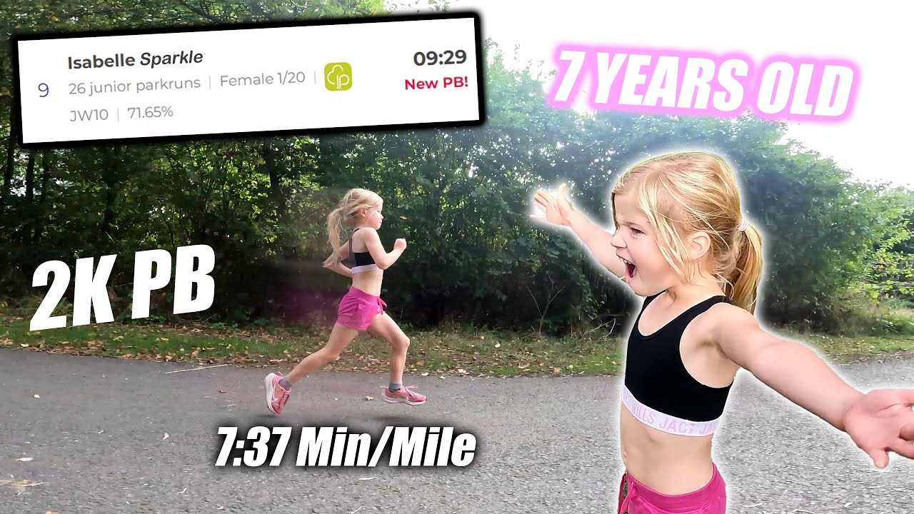 Isabelle Sparkle Smashes her Parkrun Junior PB | 7:37 min/mile pace ...