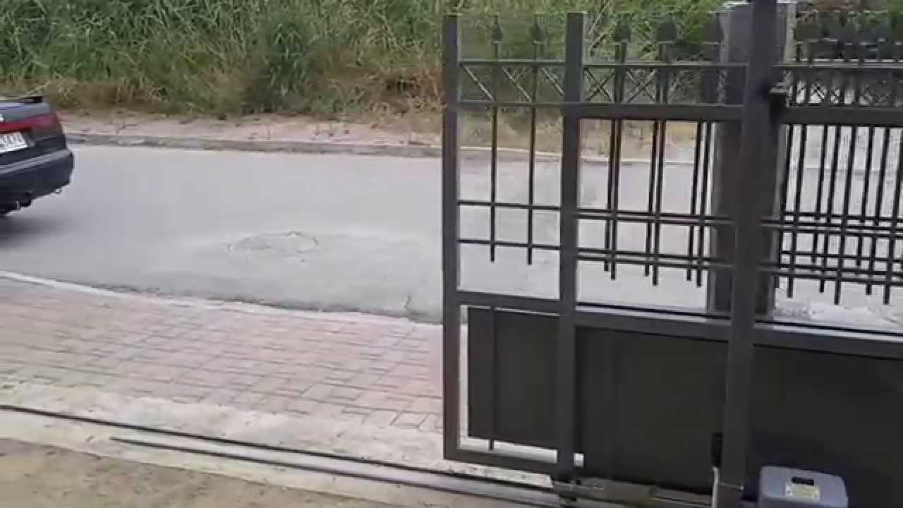 Τηλεσκοπικη συρομενη γκαραζοπορτα - YouTube