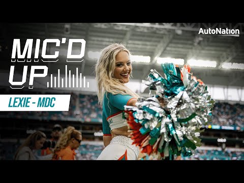 Miami Dolphins Cheerleaders Captain Lexie mic'd up during final practice of season
