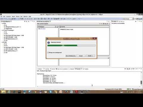 deploy application google app engine - YouTube