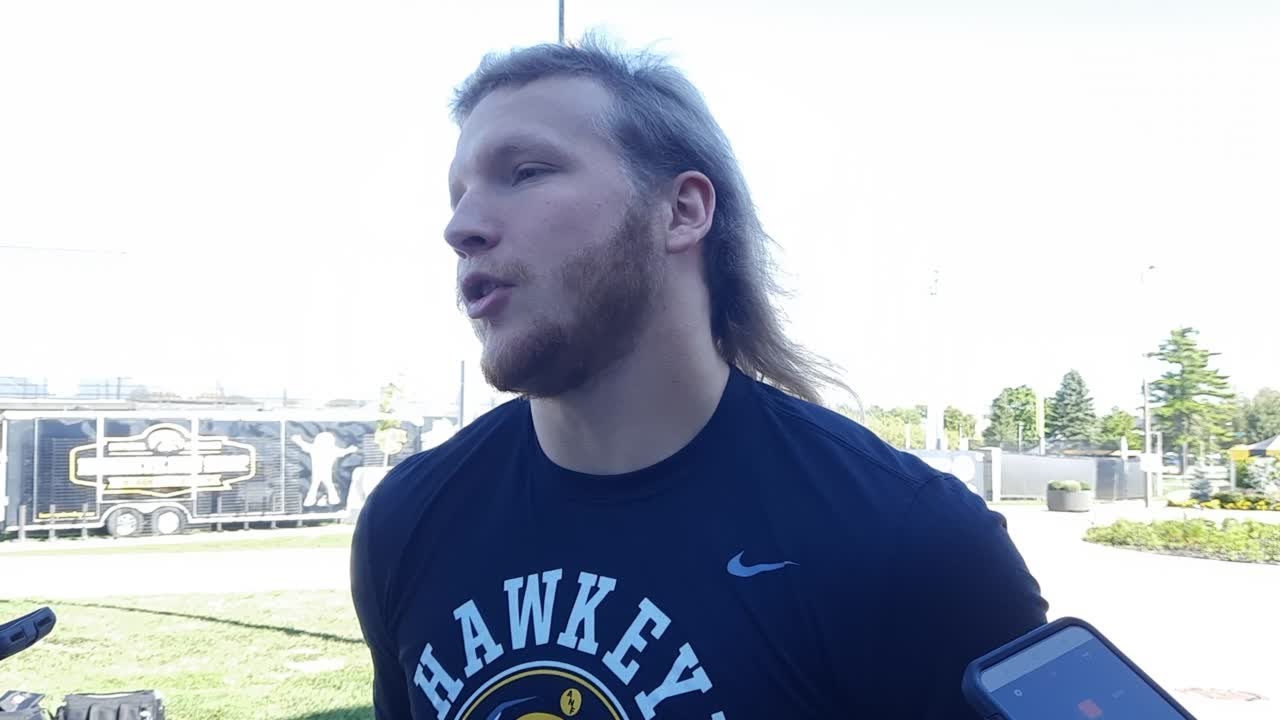 Watch now: Hawkeye FB Monte Pottebaum on Iowa's offensive improvement ...
