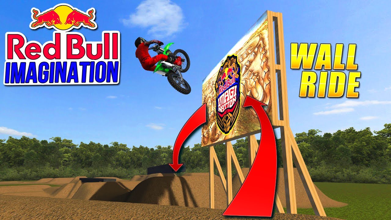 Red Bull Imagination - Wall Ride & Crazy Big Jumps Over Trees - MX ...