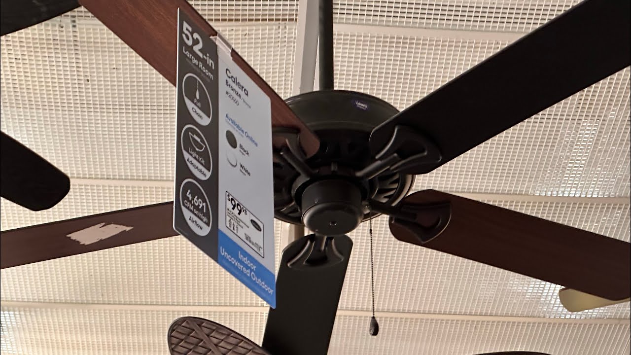 Ceiling fan display at Lowe’s 2024 in Moorestown NJ - YouTube