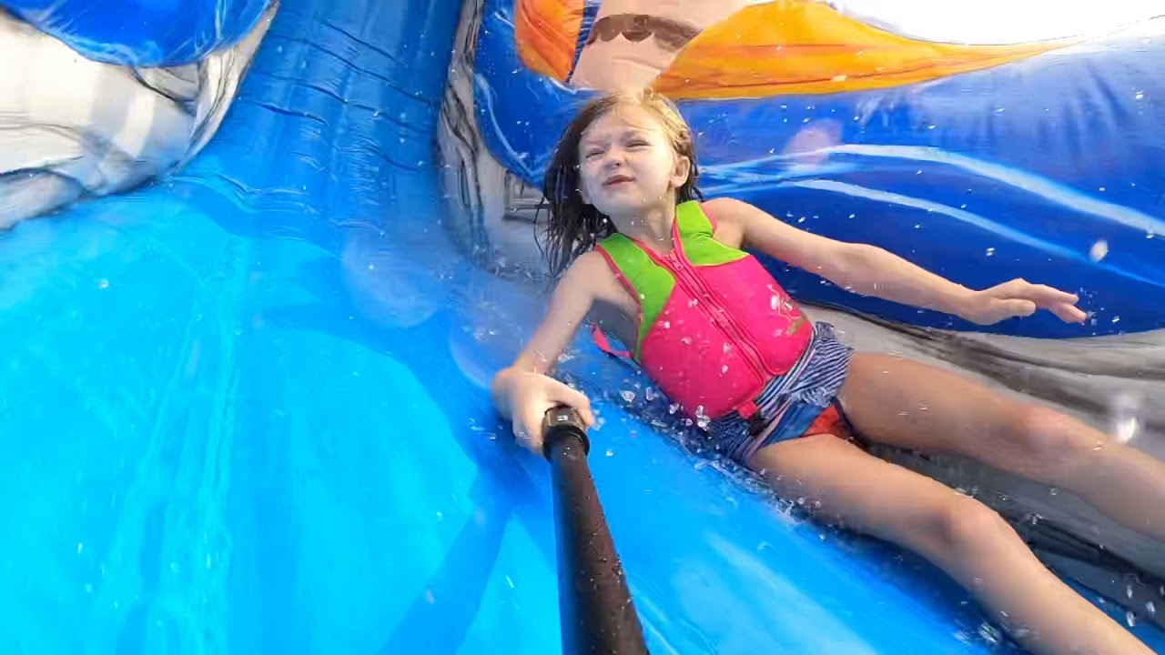 GoPro Hero 8 SLO Mo water slide - YouTube