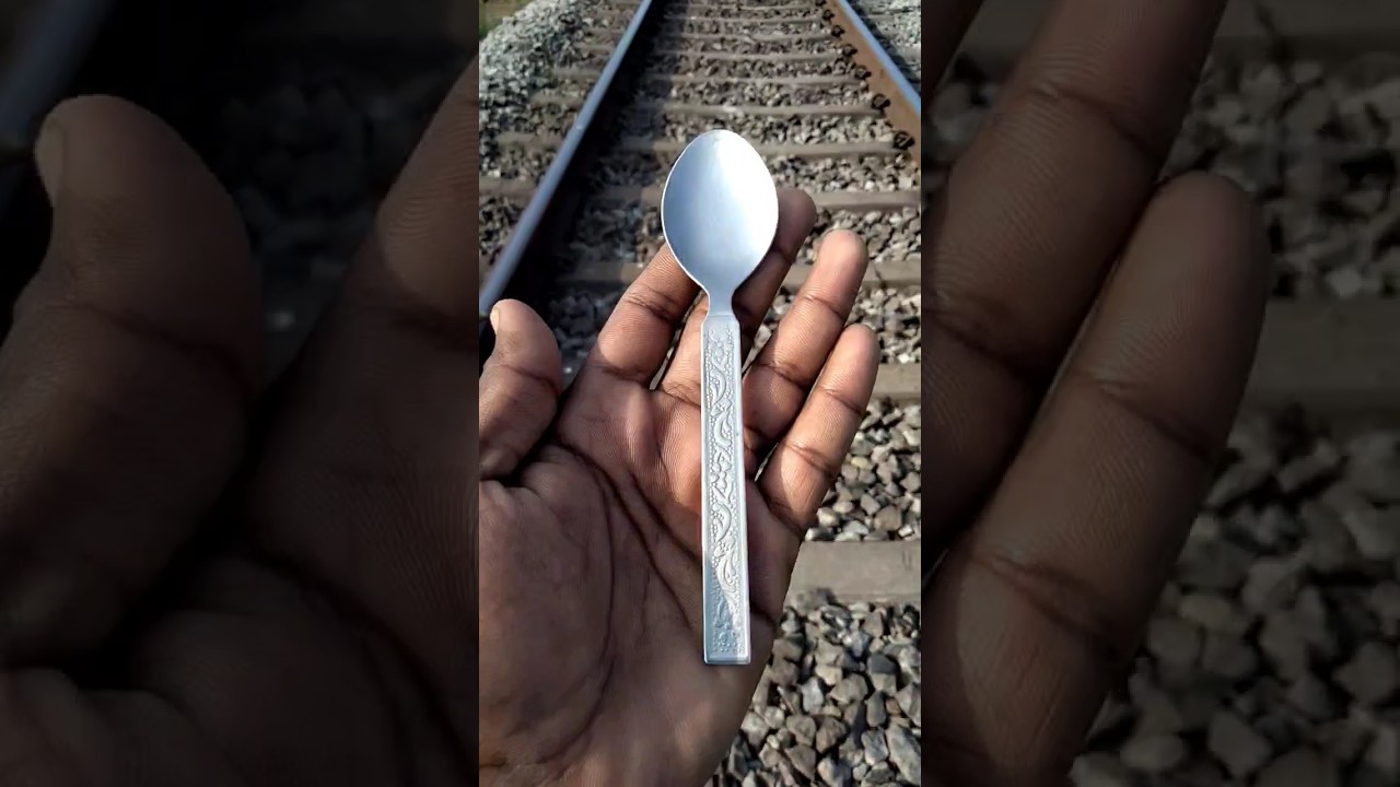 train VS spoon🥄 #train #youtubeshorts #subscribe #shorts - YouTube
