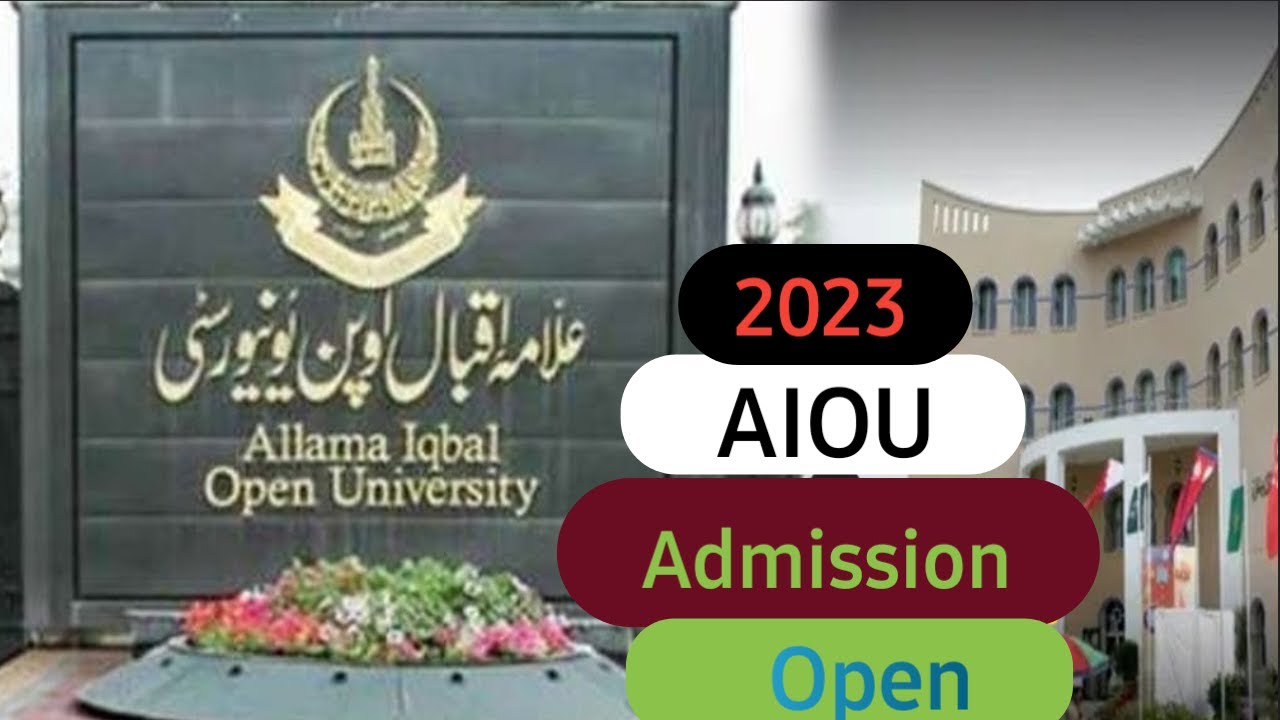 aiou matric admission 2023 online applyaiou|admission 2023|aiou fee ...