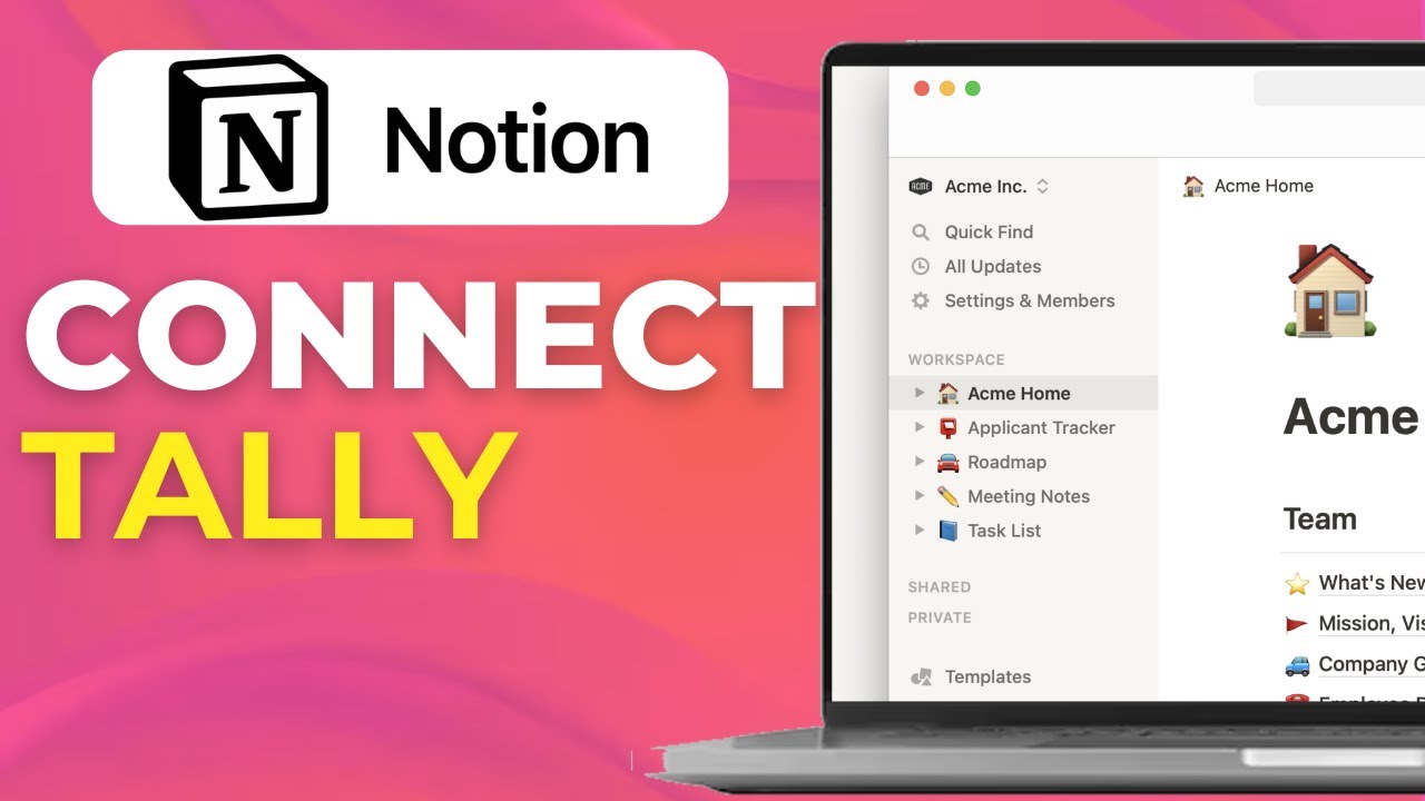 How to Connect Tally to Notion Alt Title - YouTube