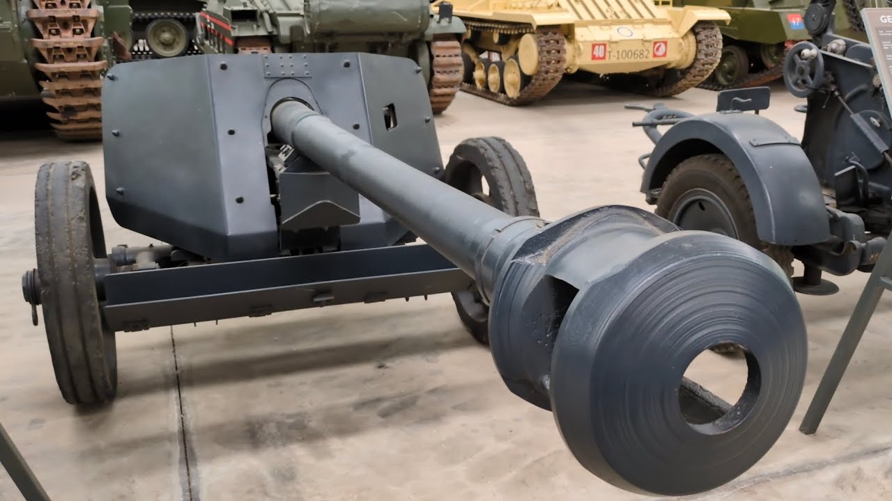 PaK 40 7.5cm Anti Tank Gun at AAAM. German Artillery. - YouTube