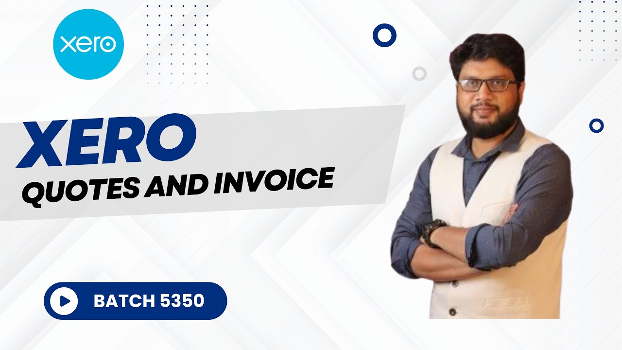 Xero: Quotes and Invoice - YouTube