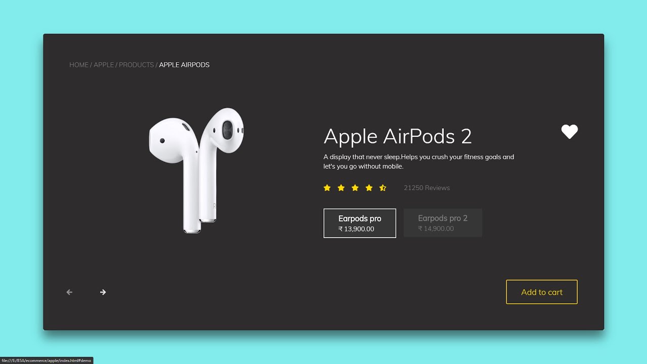 Apple Responsive E Commerce Product Slider Page In Html Css Javascript And Bootstrap 4 In Hindi 7297