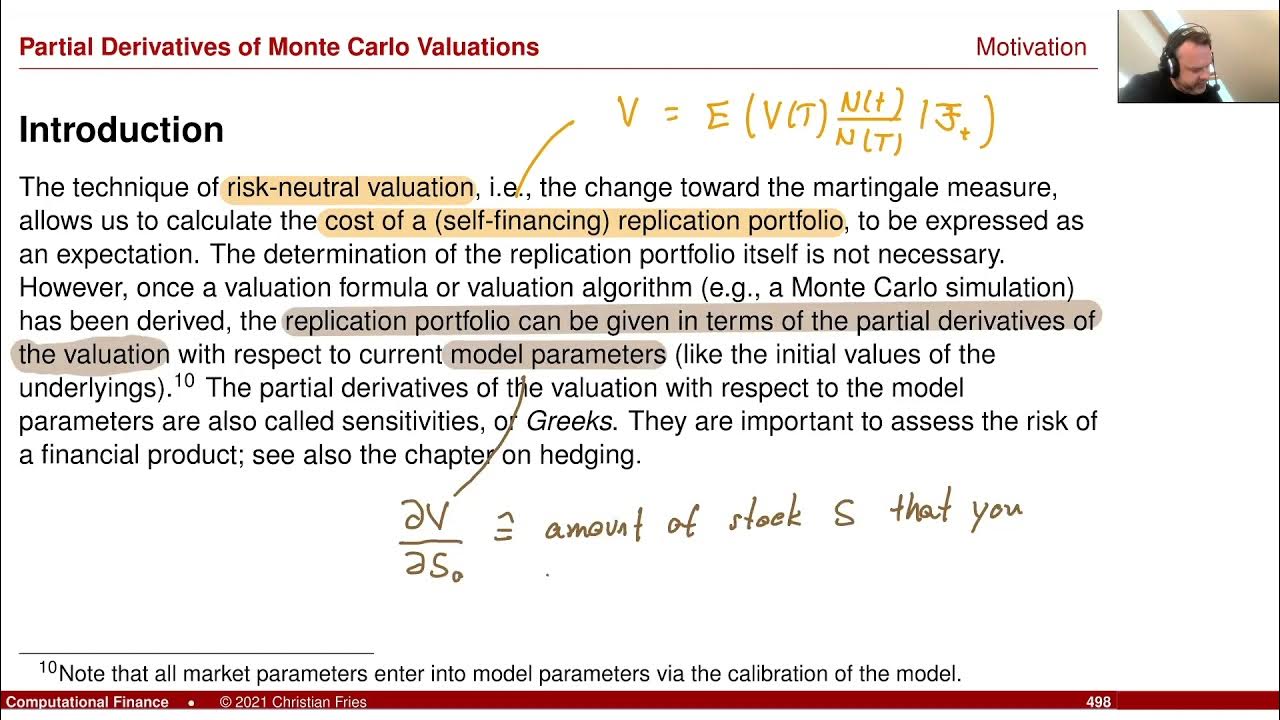 Lecture 2021 Numerical Methods: 39: Partial Derivatives of Monte-Carlo Valuations (1) - YouTube