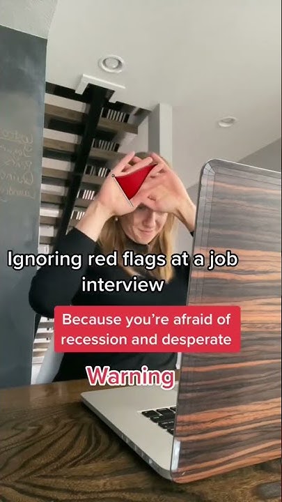 Ignoring red flags in a job interview #redflags #jobinterview #careeradvice don’t do this at ...
