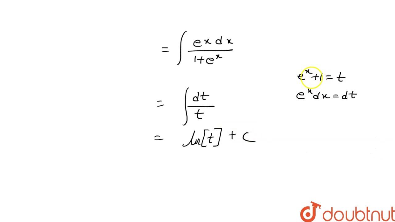 `int(1)/(1+e^(-x))dx=` - YouTube