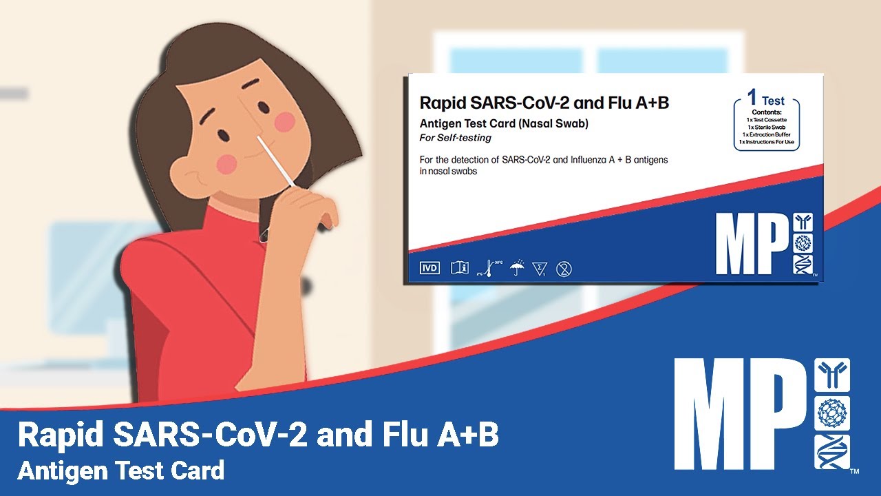 Rapid SARS-CoV-2 and Flu A+B Antigen Test Card (Nasal Swab) - YouTube