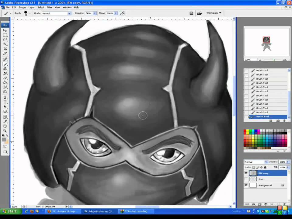 LoL-Drawing Kennen Custom Skin - YouTube