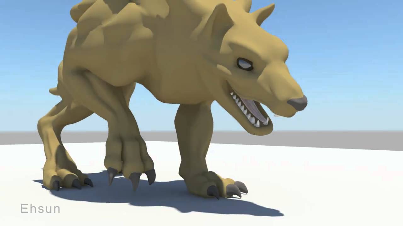Werewolf Walk cycle - YouTube