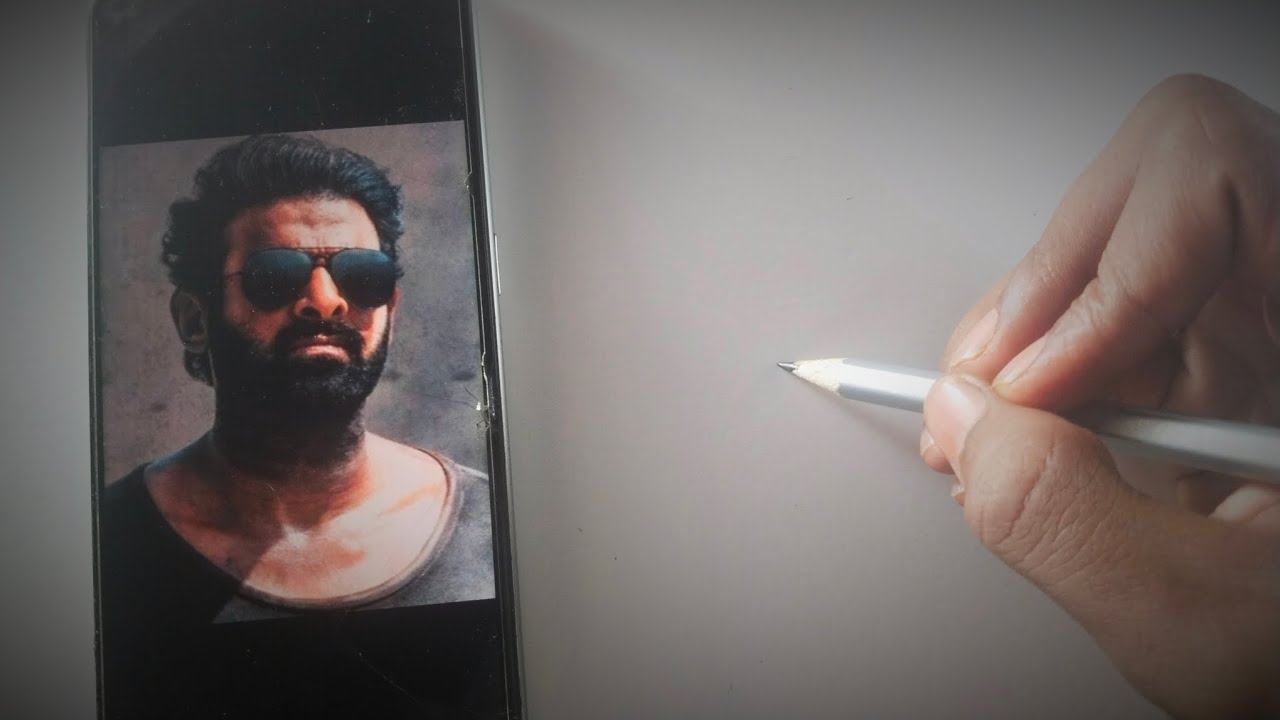 Salar Movie Parbhas Outline Tutorial 🔥| How to draw Prabhas Outline 🔥 ...