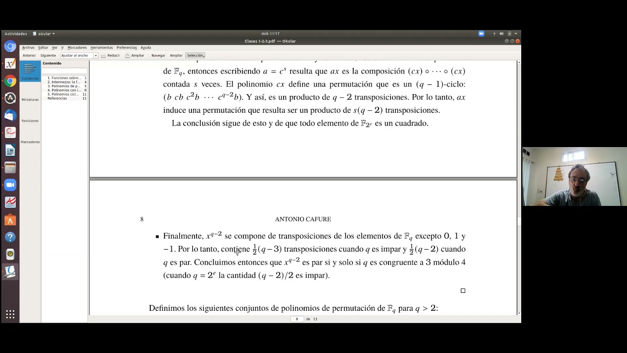 Curso 2: La imagen de una función polinómica sobre un cuerpo finito ...