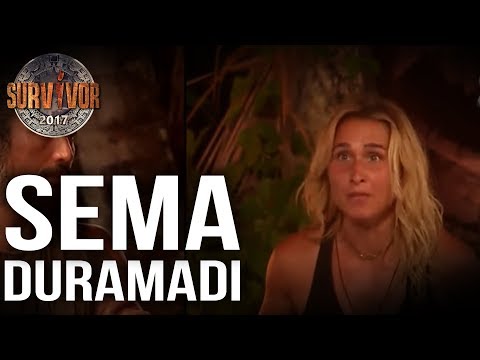 Sema Kelimeyi Anlatırken Kendinden Geçti  Survivor 2017
