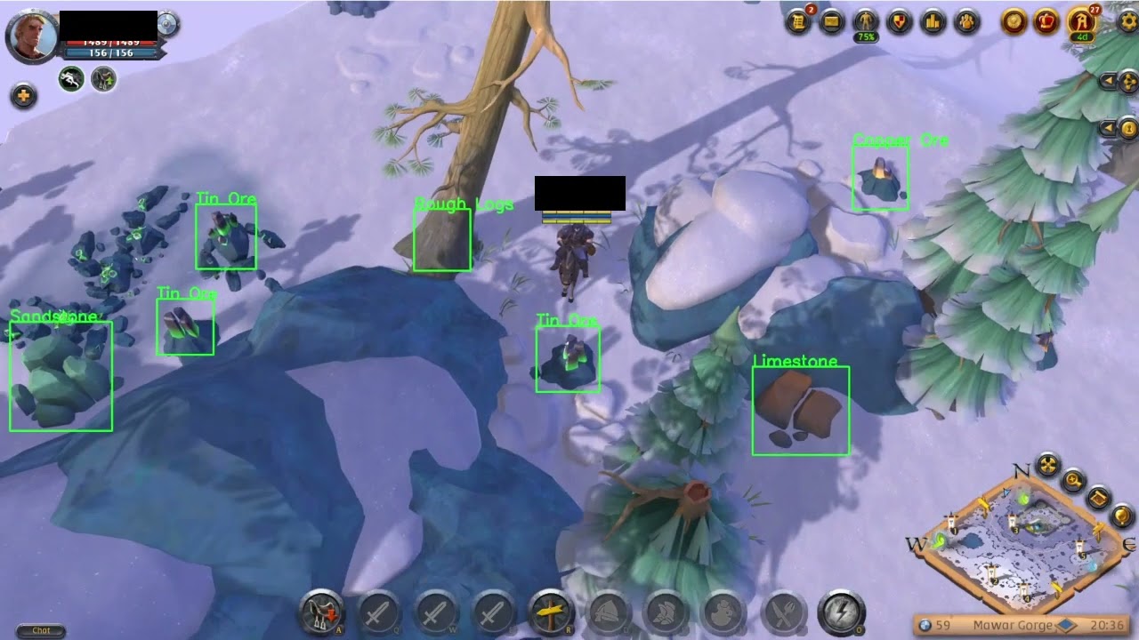 Demo Of Yolov5 Game Object Recognition In Albion Online Youtube