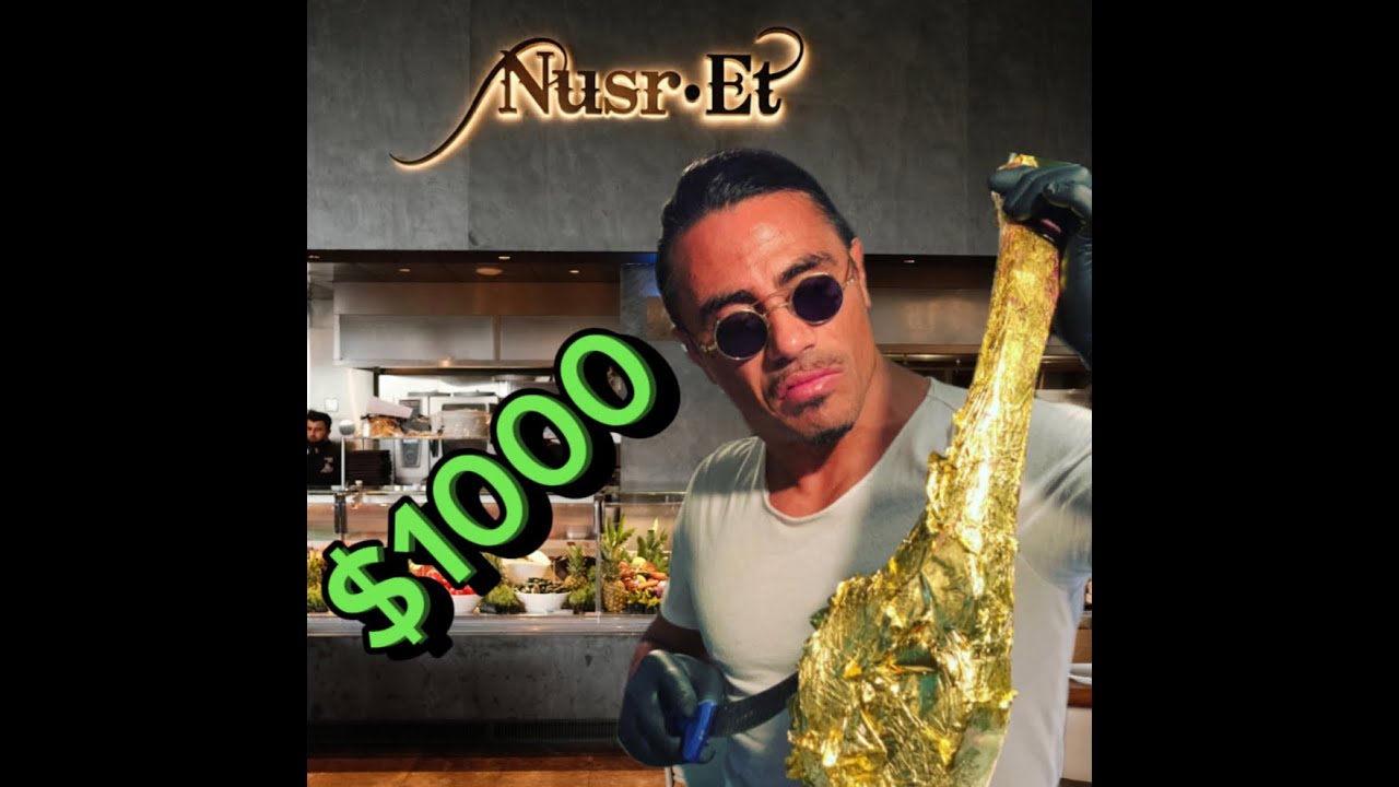 Salt Bae 24K GOLD STEAK - NUSRET DUBAI #saltbae - YouTube