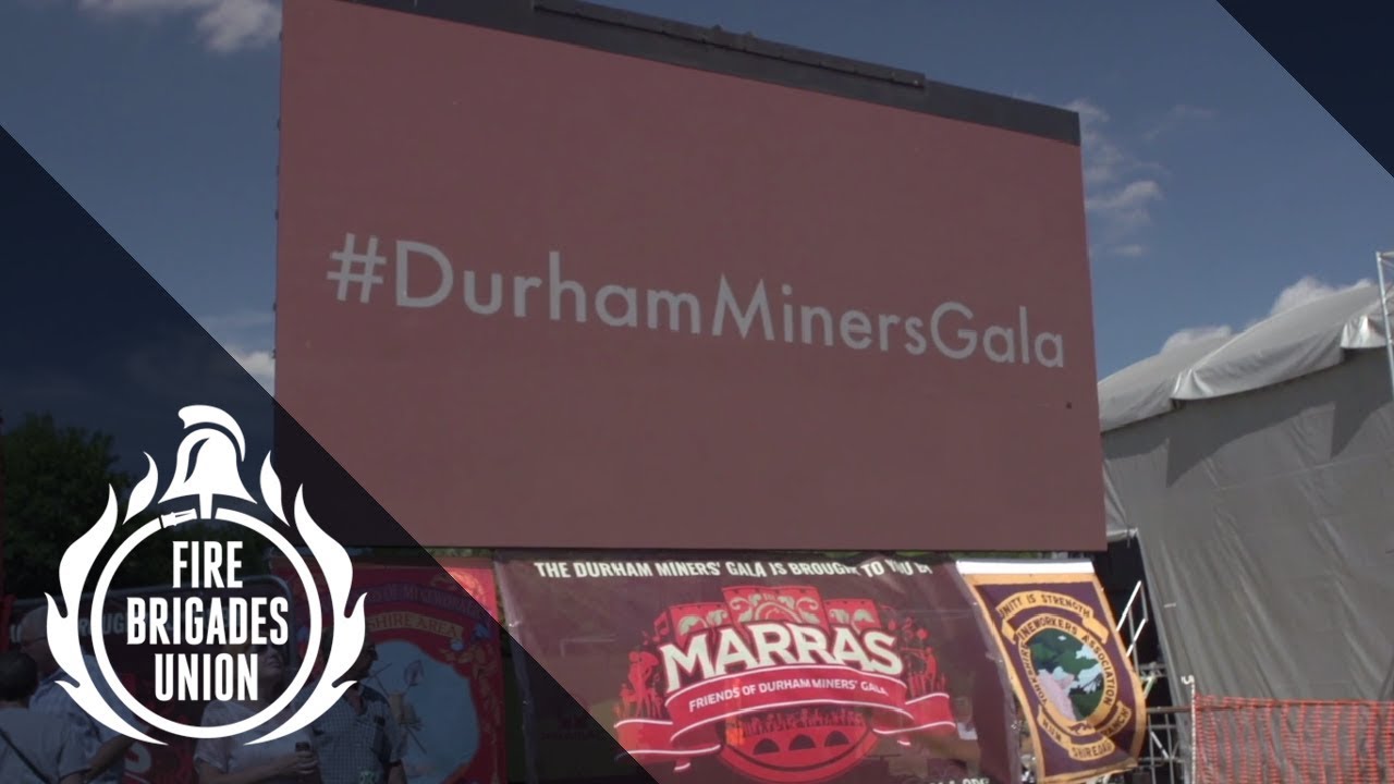 Highlights of the 2018 Durham Miners' Gala | Fire Brigades Union - YouTube