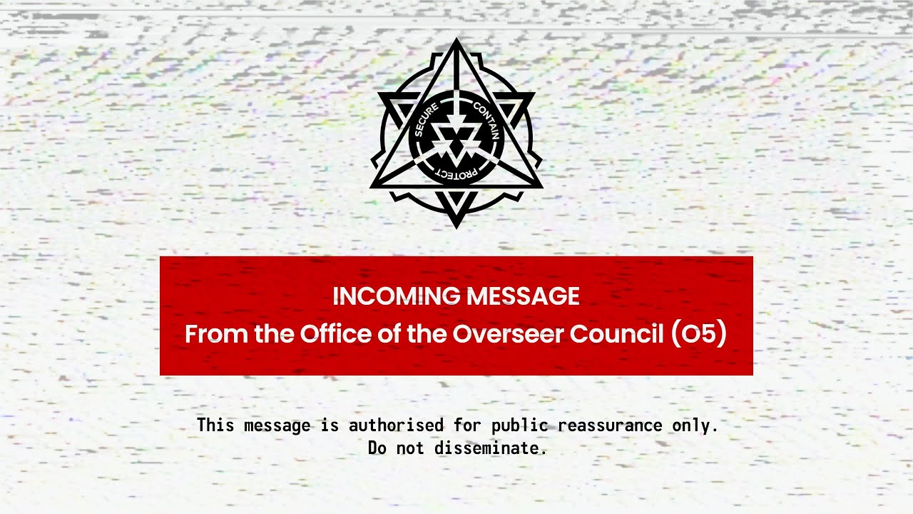 O5 Council Broadcast – Situation Update [Clearance Level 5] - YouTube