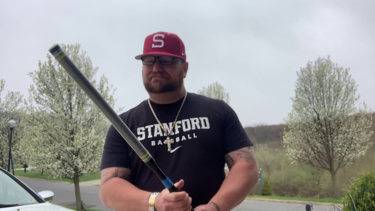 Baseball Hitting or Batting Training Aids. The skinny bat. - YouTube