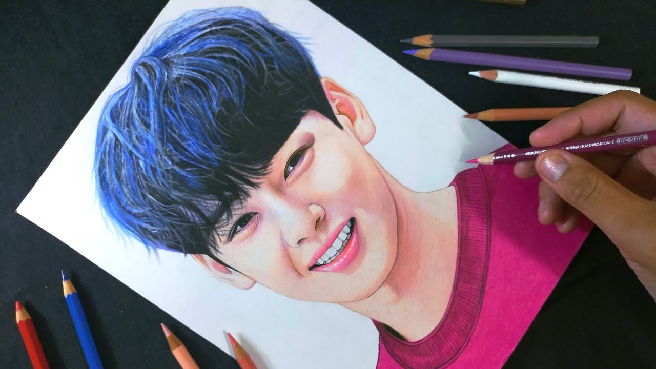 Drawing Cha Eun Woo | Eunwoo ASTRO - YouTube