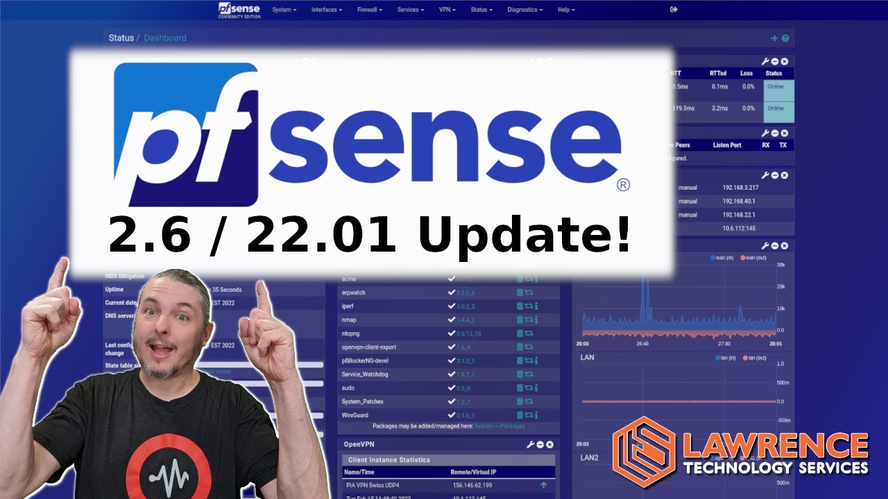 New Features in pfSense Plus version 22.01 and pfSense CE version 2.6.0! - YouTube