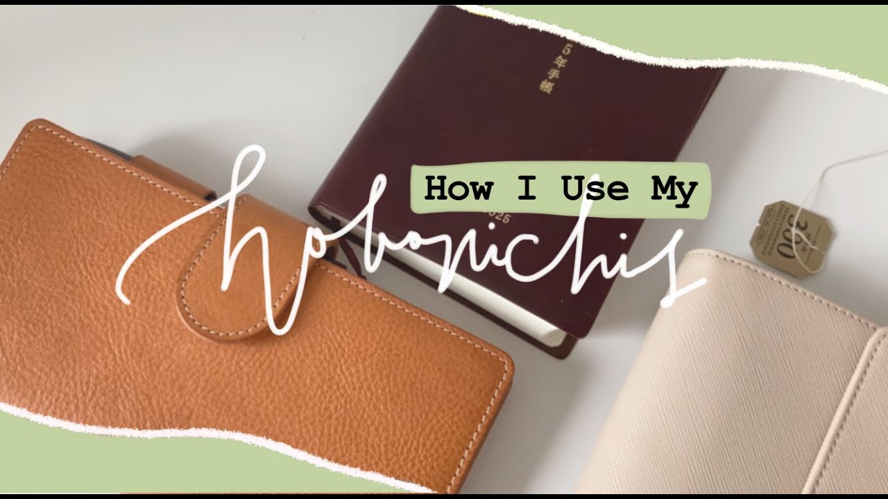 How I use my Hobonichi Notebooks - YouTube