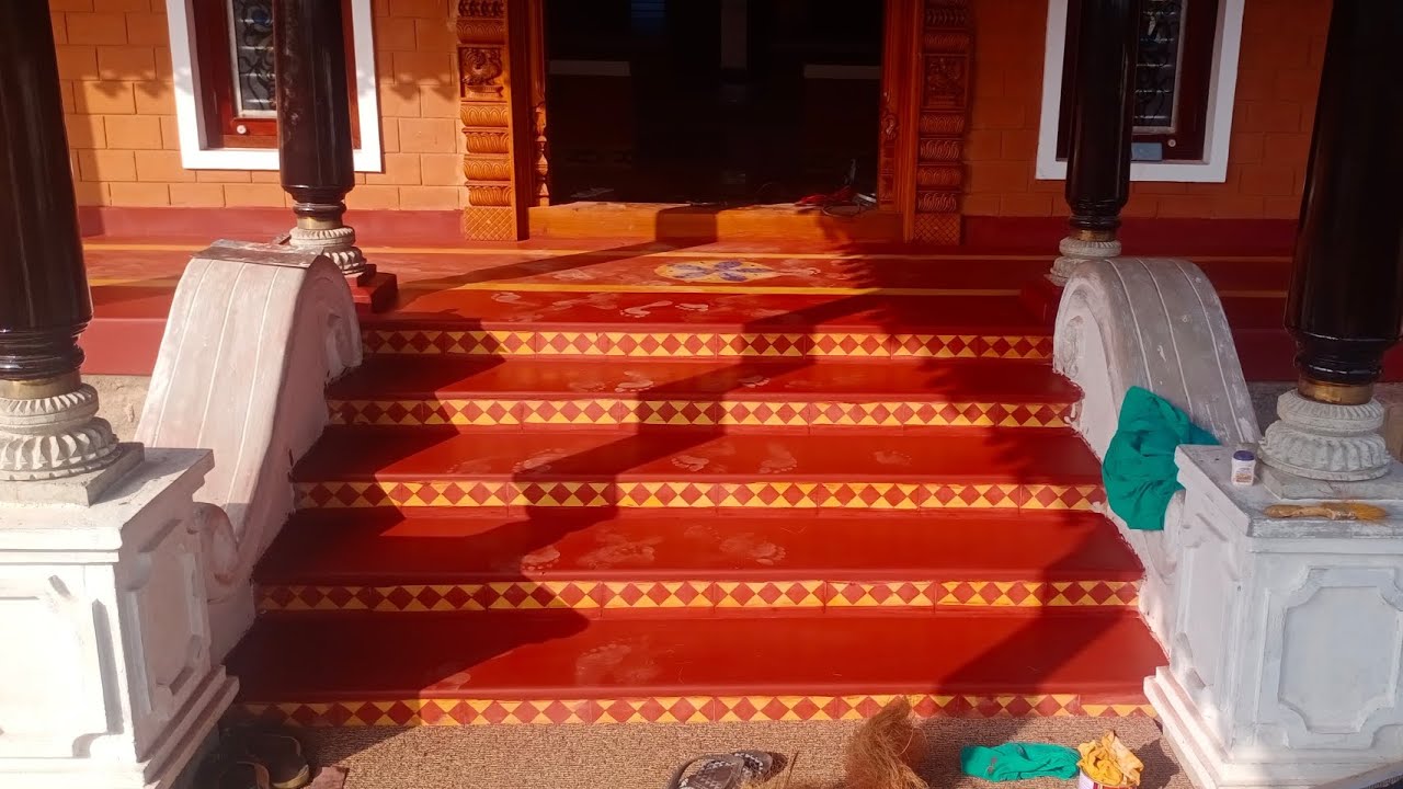 red oxide flooring 7539913895 athangudi tiles Tamil traditional works ...