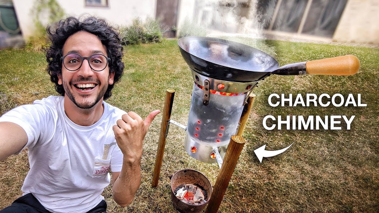 How to make a Wok Burner from Chimney Starter (hack) - YouTube