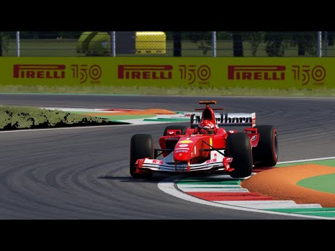 Ferrari F2004 (Slick Tyres) - Monza 2023 - Assetto Corsa TV Cam - YouTube