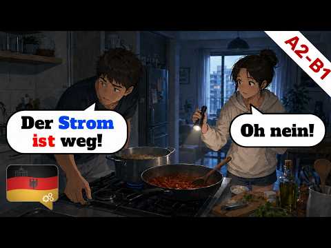 10 Deutsch Dialogen (A2-B1) | Deutsch lernen durch Hören | Wortschatz & Geschichten