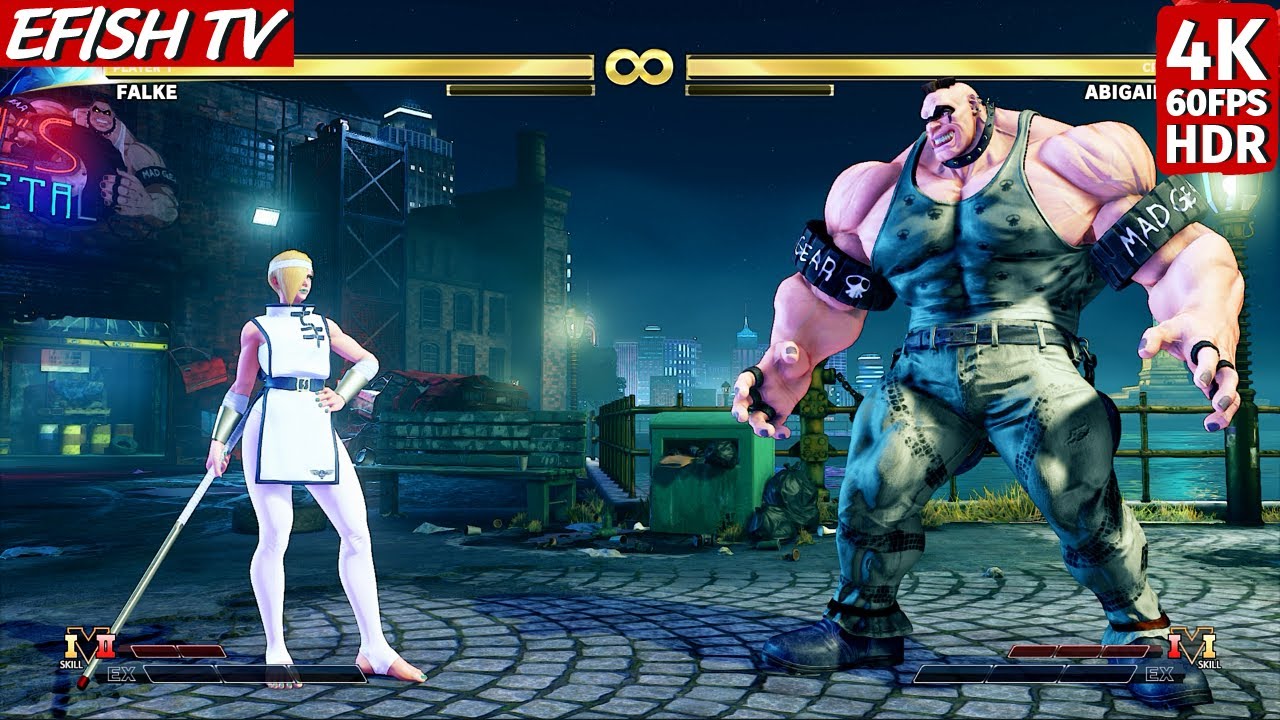 Falke vs Abigail (Hardest AI) - Street Fighter V | 4K 60FPS HDR - YouTube