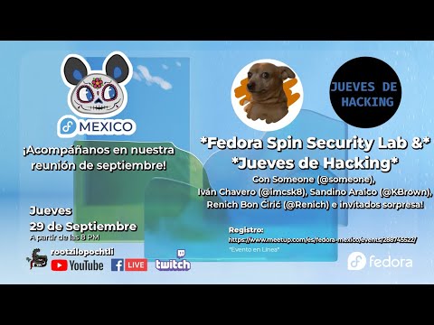 #FedoraMx 09.29: Fedora Spin Security Labs & Jueves de Hacking - YouTube
