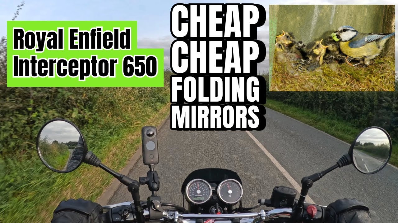Royal Enfield Interceptor 650 - Cheap Mirrors Folding - YouTube