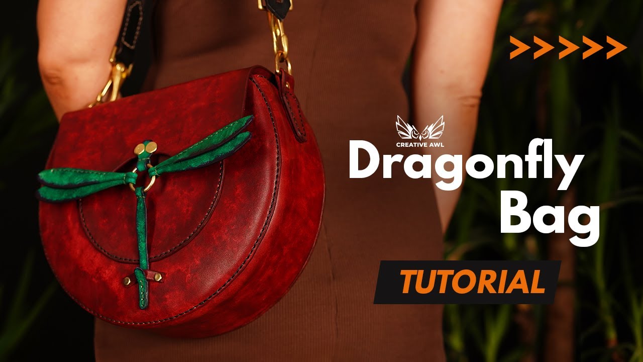 Leather Dragonfly Bag DIY - YouTube