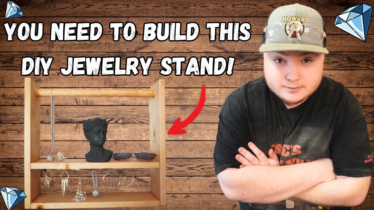 DIY Jewelry Stand - So Easy, Anyone Can Make It! - YouTube