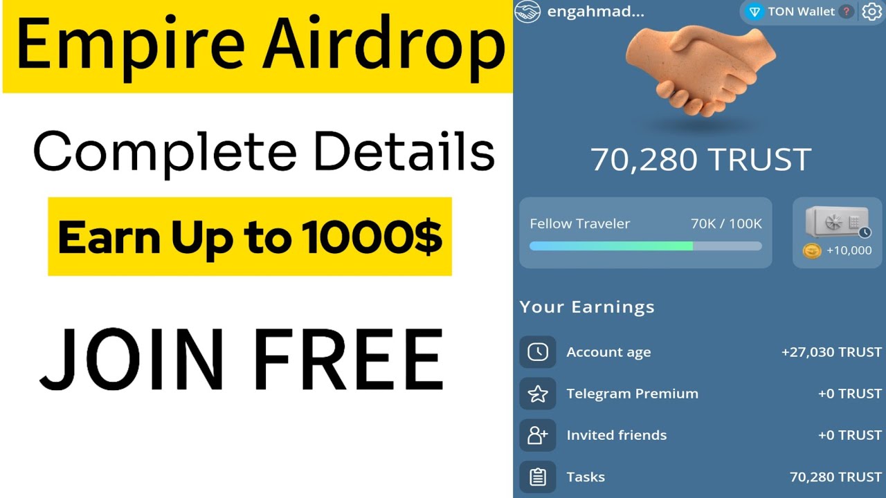 Trust Empire Bot Airdrop complete details | New Telegram Airdrop - YouTube