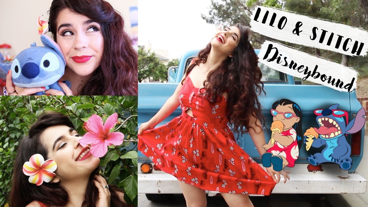 Lilo And Stitch Disneybound Look Vintage Ish Makeup And Outfit Youtube