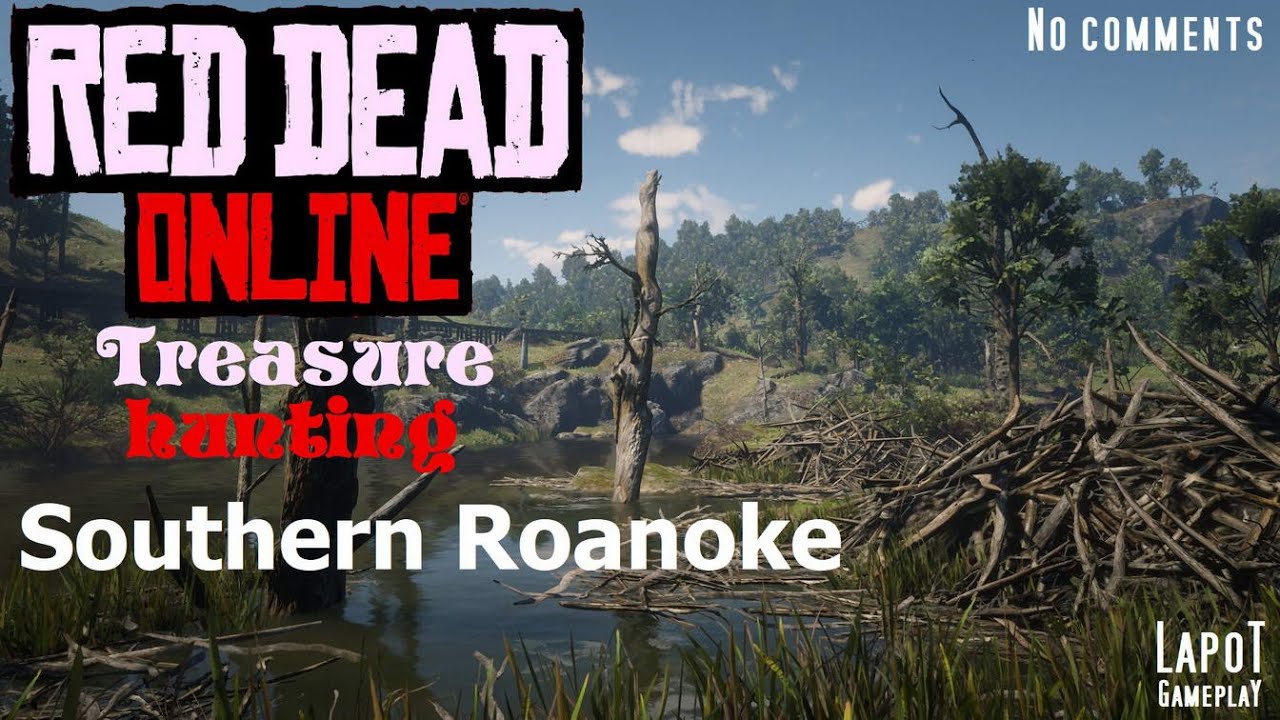 Red Dead Online. Treasure hunting. Southern Roanoke / Карта сокровищ ...